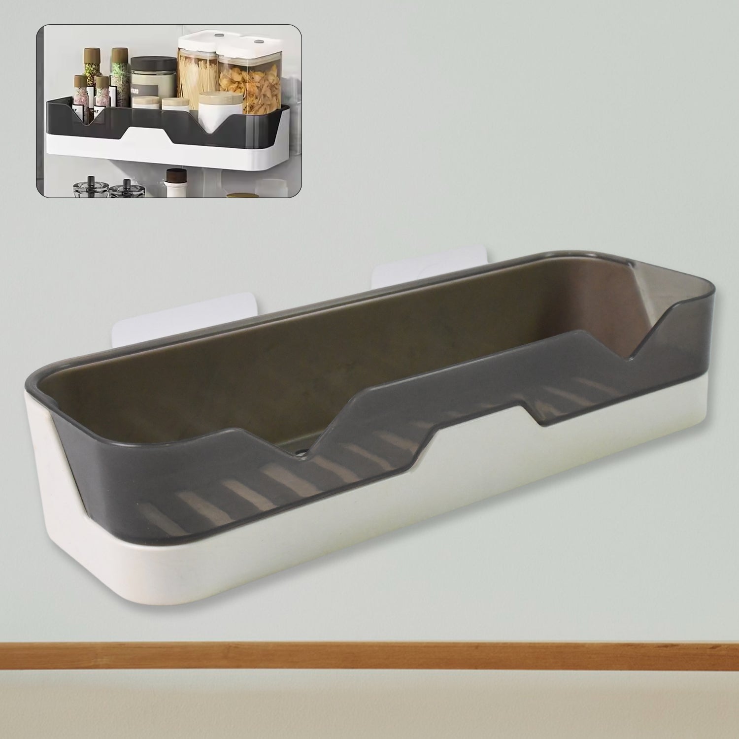 Wall Mounted Adhesive Bathroom Shower Caddy / Shelf / Plastic (1 Pc ...