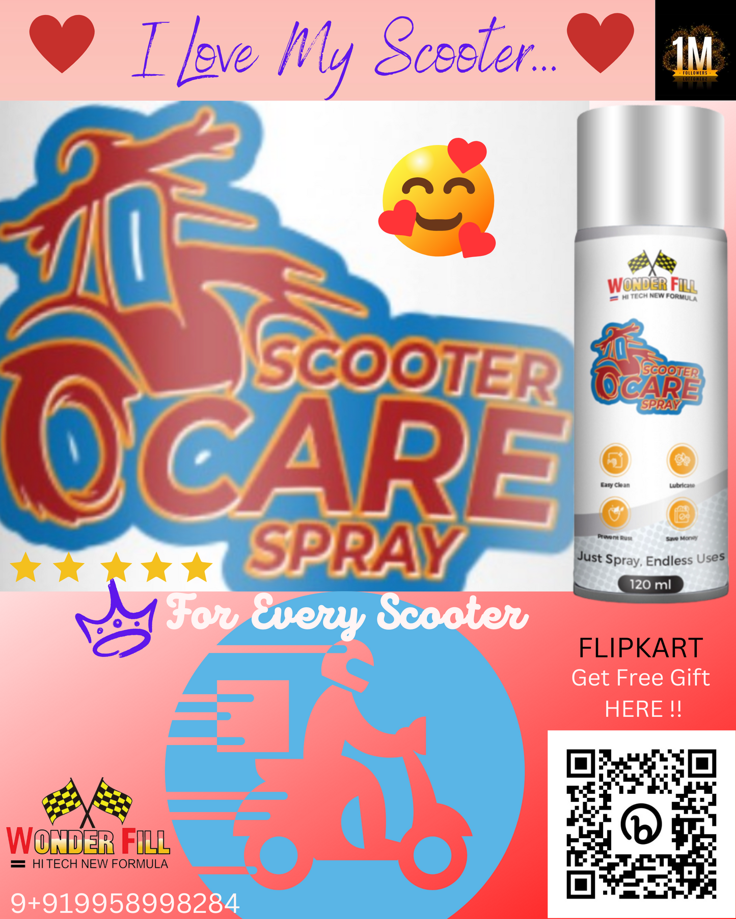 Scooter Care Magic Spray 120 ml – Wonderfill India